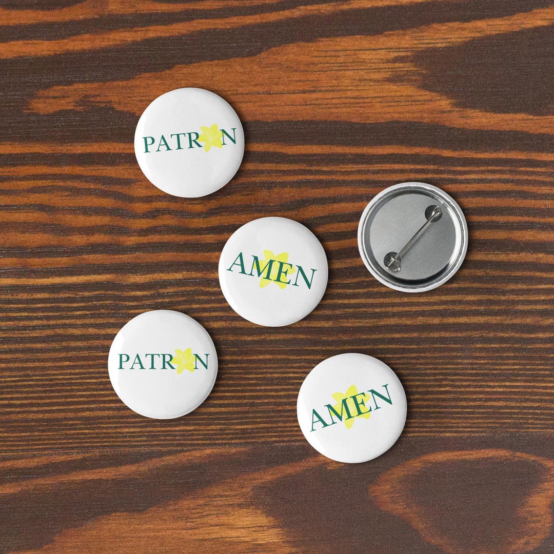 Masters Party Buttons Pins for Golf Themed Kids Birthday Party Favors ...