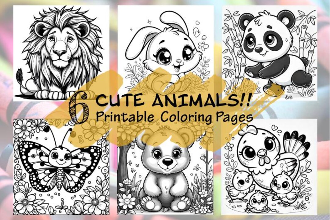 Cute Animals | Coloring Pages | Fun & Printable | Coloring Sheets ...