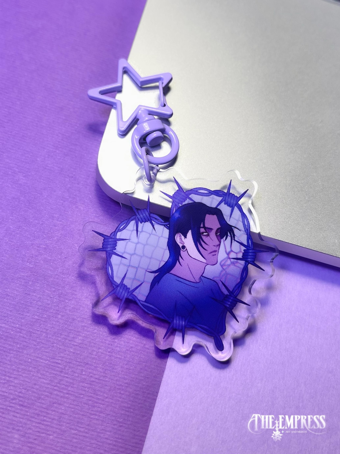Geto Suguru Acrylic Keychain | Depressed Geto Keychain Charm | Ita Bag ...