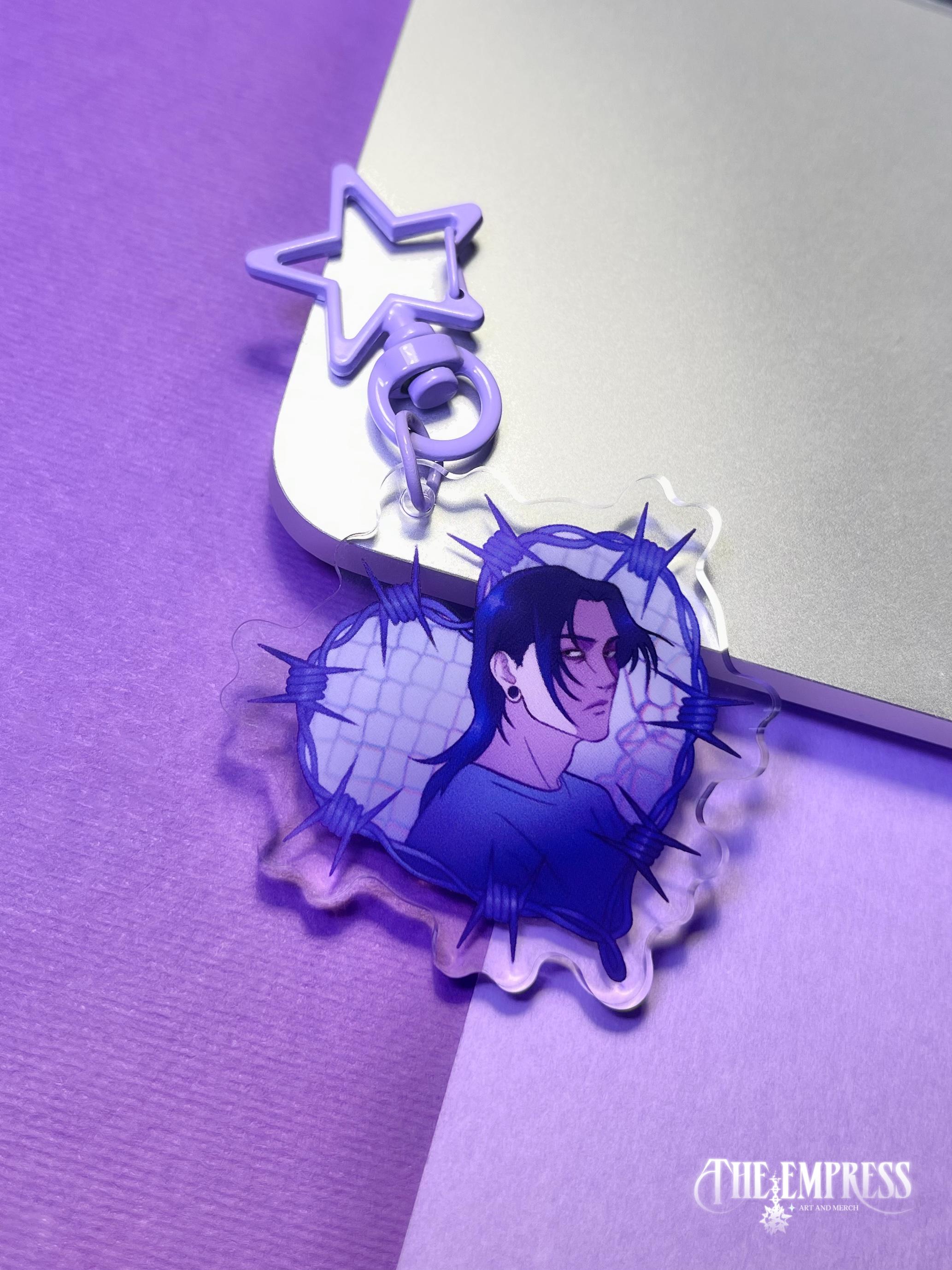Geto Suguru Acrylic Keychain | Depressed Geto Keychain Charm | Ita Bag ...