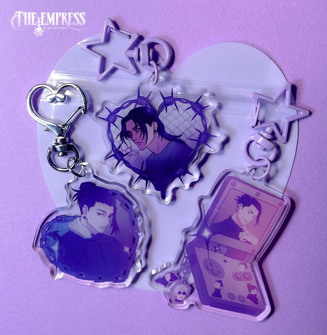 Geto Suguru Acrylic Keychain | Depressed Geto Keychain Charm | Ita Bag ...