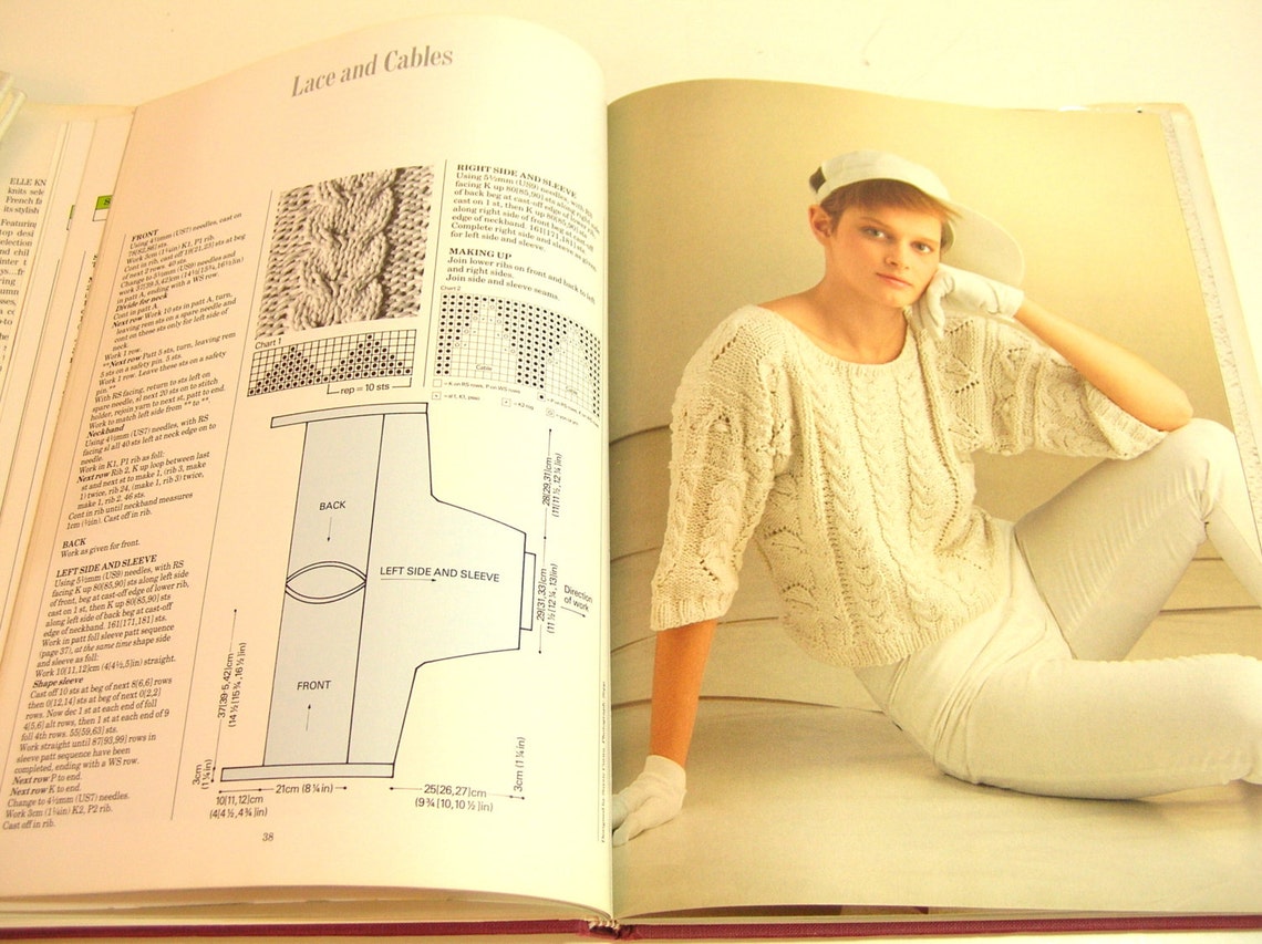 Elle Knits 50 Exclusive Designs From France Vintage Knitting - Etsy