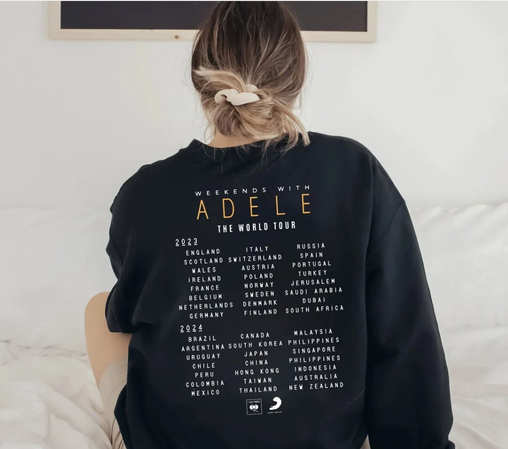 Weekends With Adele The World Tour 2023-2024 Merch, Weekends With Adele ...