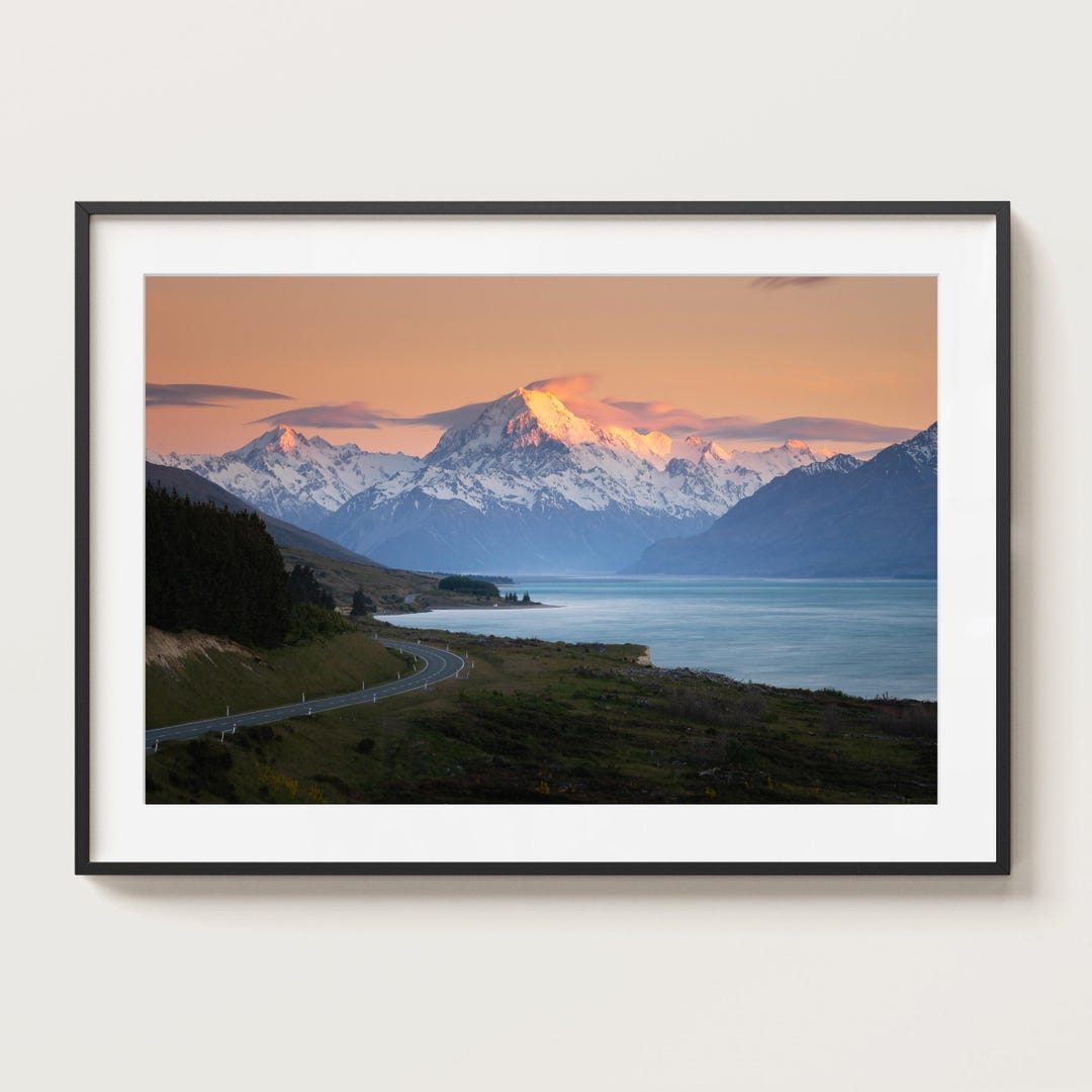 Stunning Mount Cook Landscape Photography Print (unframed) – Sunrise ...