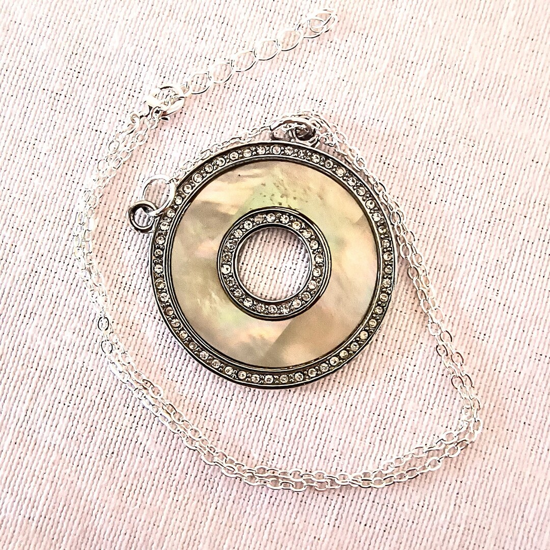 Silver Pendant on Chain, Simple Silver Chain Necklace - Etsy