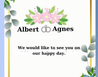 Uneditable Png Wedding Invitation - Etsy