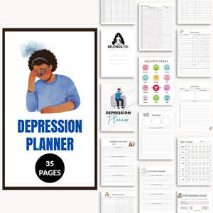 Depression Therapy Journal | Printable Mental Health Tracker | Daily ...