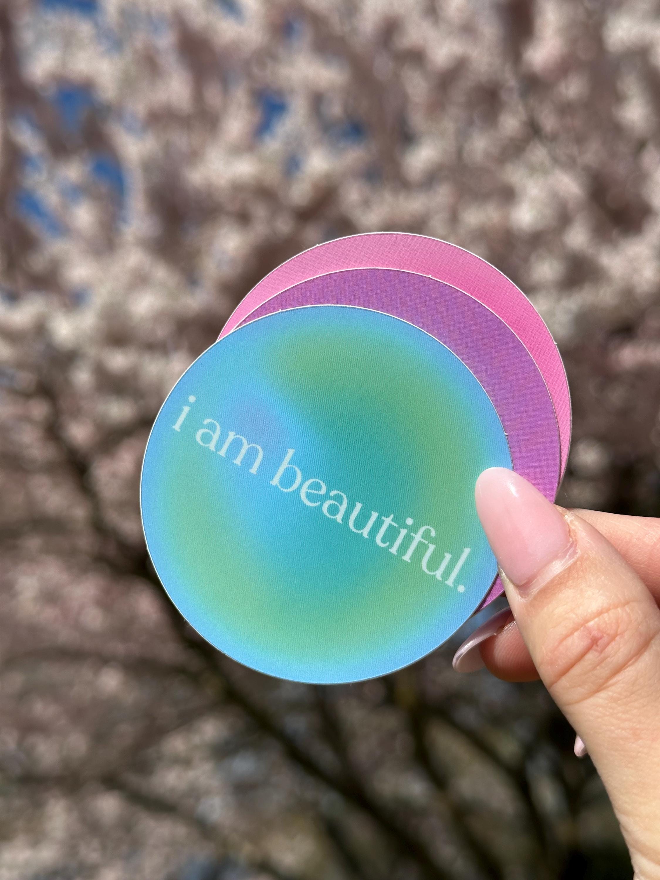 Positive Affirmation Aura Sticker Pack (three Pieces) - Bright Aura ...