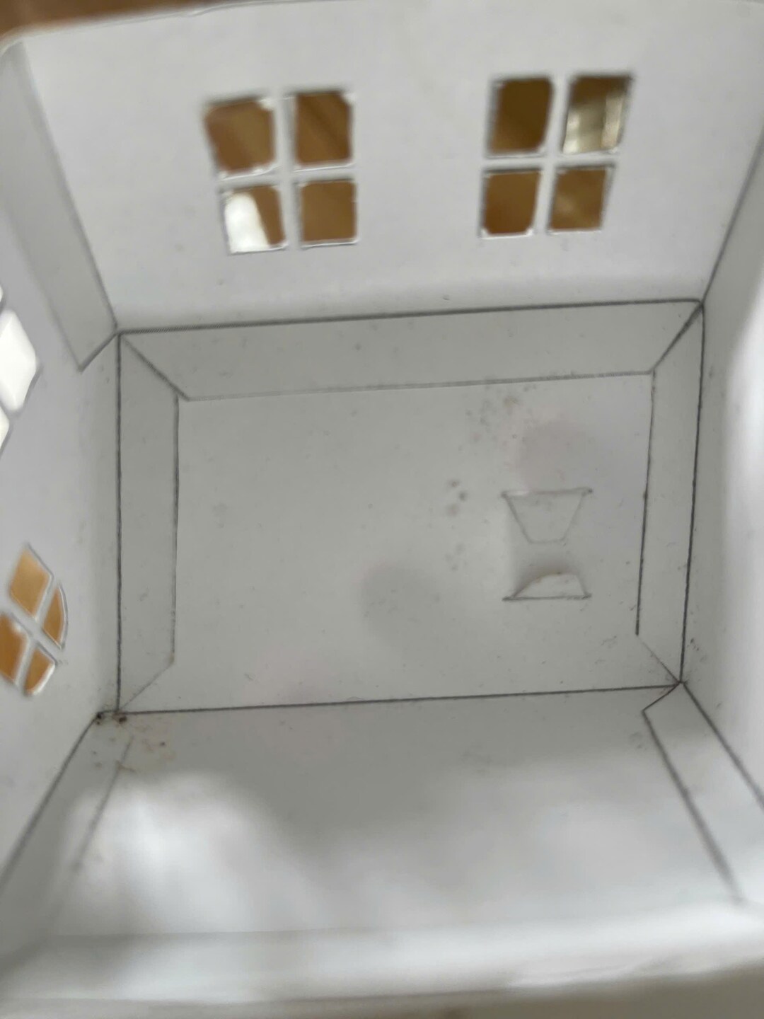 Handmade Miniature Paper House With Cutout Windows - Etsy