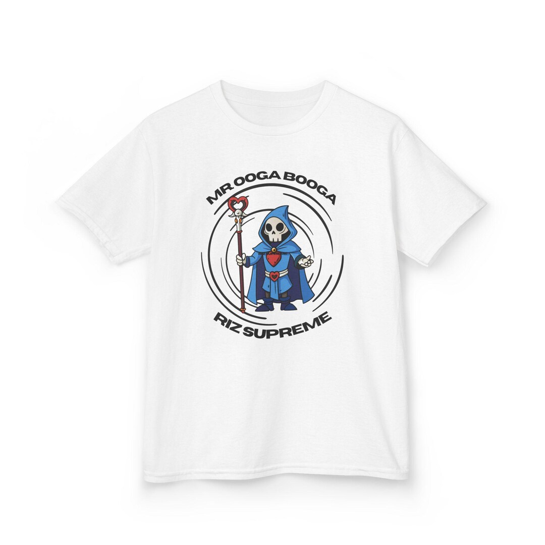 Mr. Ooga Booga Riz Supreme Youth Cotton Graphic Tee, Skeleton, Rizzler ...