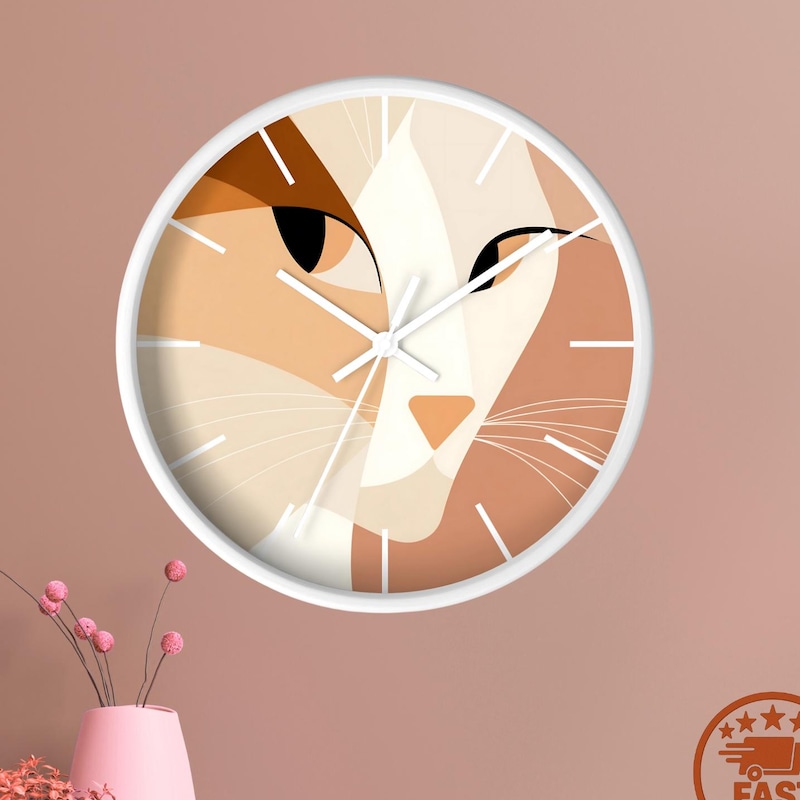 Cat Wall Clock - Etsy