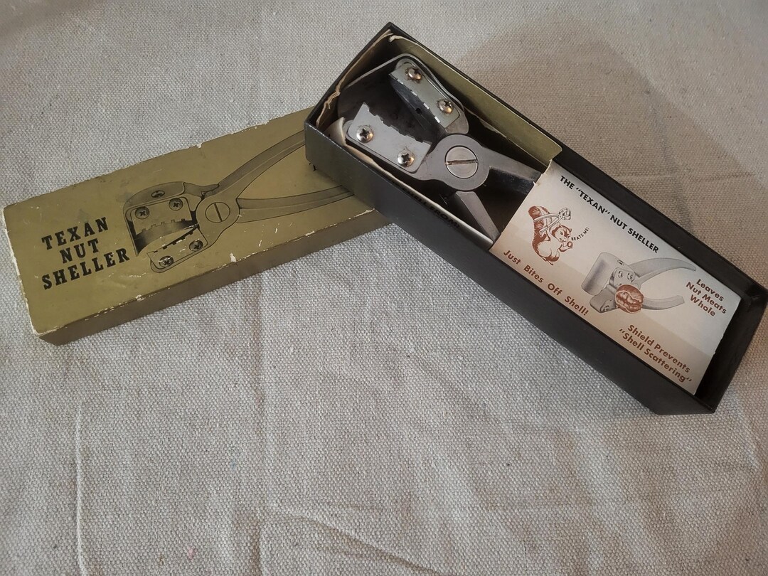 Vintage Texan Nut Sheller With Original Box – Metal Nutcracker Tool - Etsy