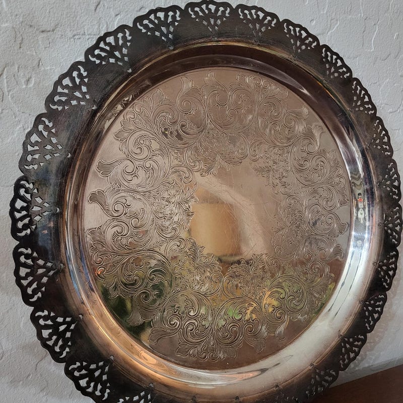 Antique Serving Tray - Etsy