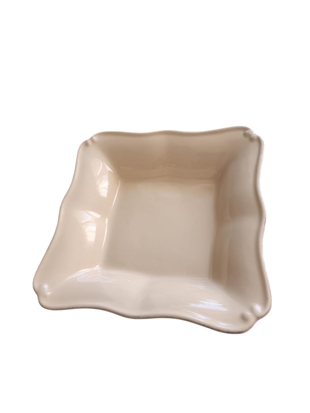 Milady Beige Square Dinner Plate, "taste Home Entertaining", Scalloped ...