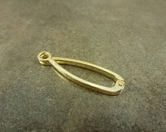 Donut Bail Hinged 38x10mm Gunmetal Tone 10pc Interchangeable | Etsy