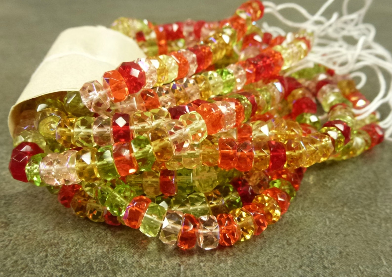 Tango Mix Czech Glass Firepolish Faceted Flat Rondelle Beads - Etsy