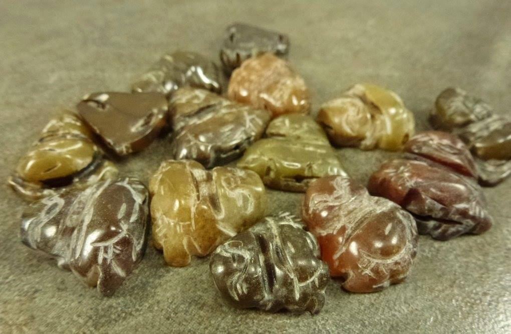 Carved Buddha Agate Gemstone Rustic Bead Assorted/mix 10pc - Etsy