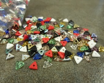 Triangle Czech Beads - Etsy