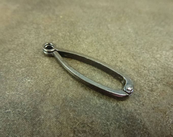 Donut Bail Hinged 38x10mm Gunmetal Tone 10pc Interchangeable Pendant ...