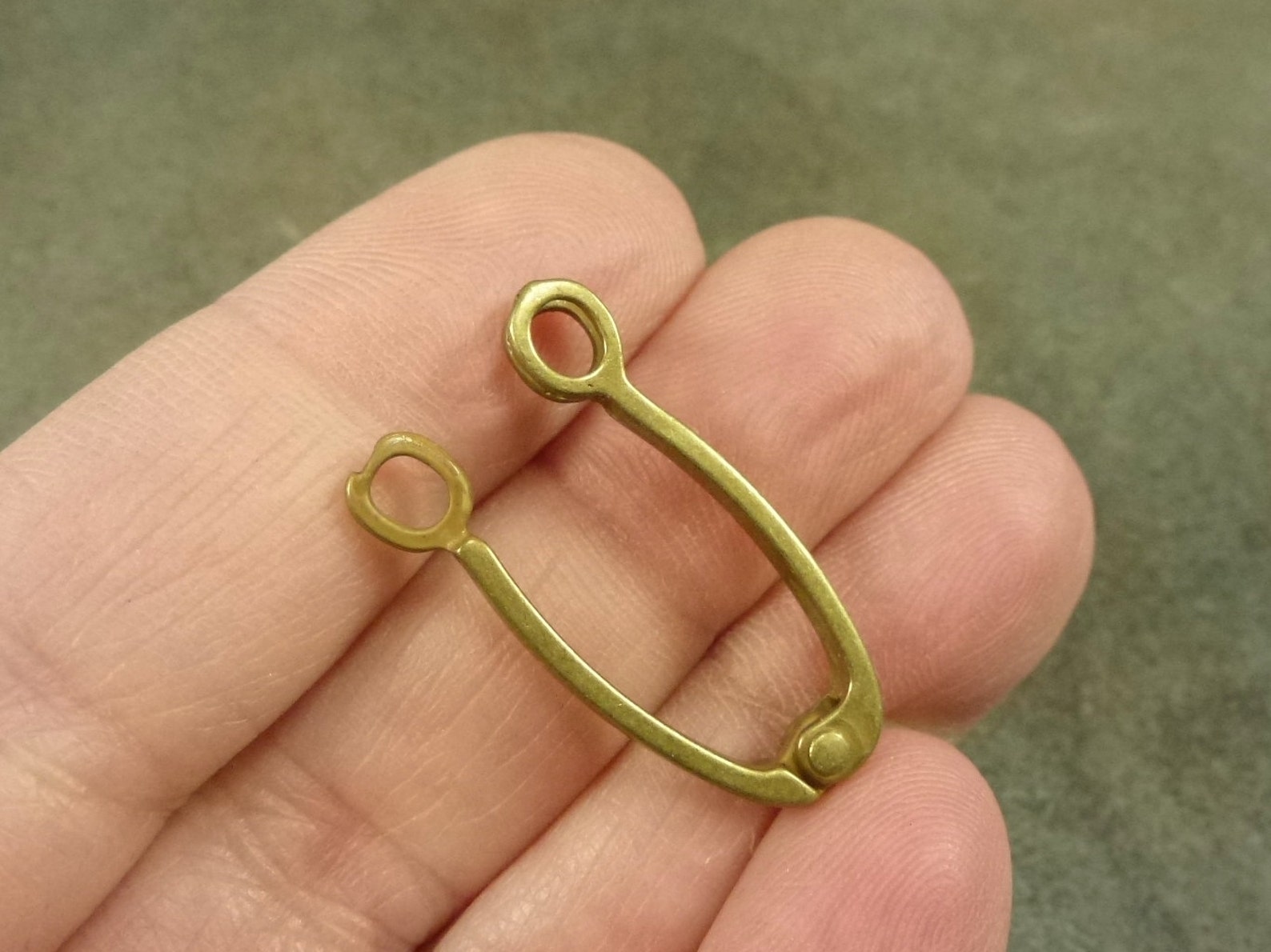 Donut Bail Hinged 28x9mm Antiqued Bronze Tone 10pc - Etsy