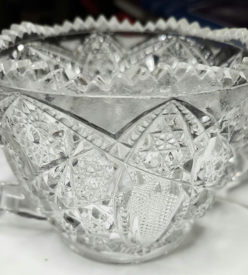 Vintage, Mckee Open Sugar, Fentec Pattern, EAPG, 4 X 3 Inches, Small ...