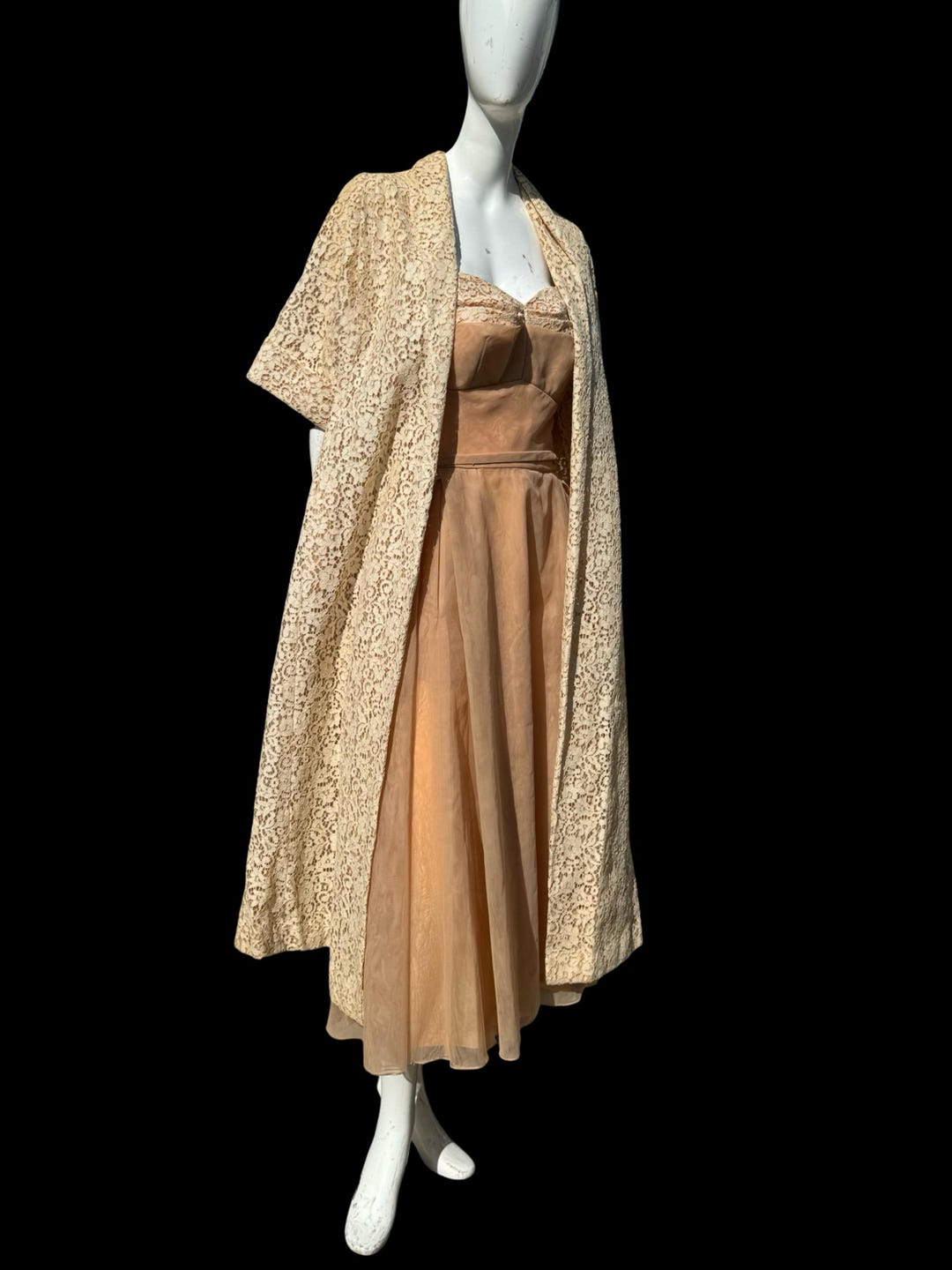 Vintage 50s New Look PEGGY HUNT California Ilusion Dress Ensamble ...