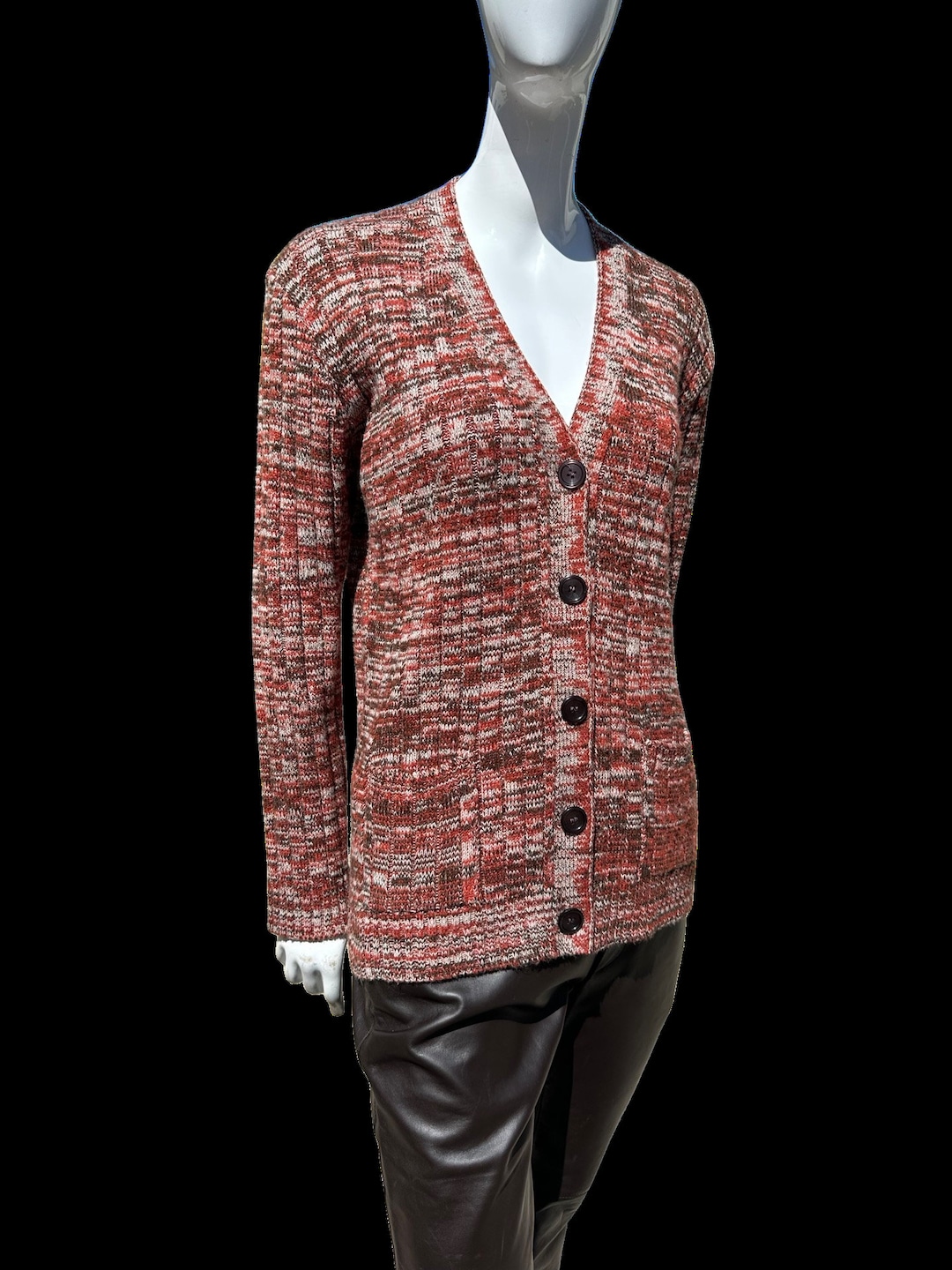 Vintage 70s Hippie Cardigan Sweater Acrylic Size Large Mint Classic - Etsy