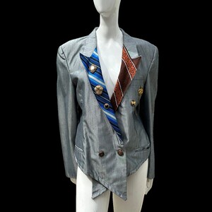 Vintage 80s Customized Embellished Cropped Jacket Blazer Unisex Size L ...