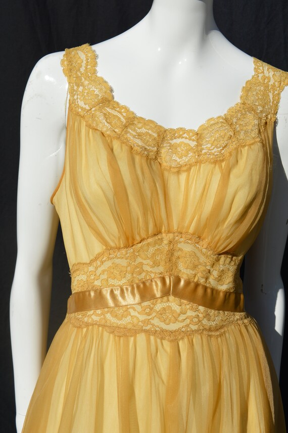 Vintage 60's LINGERIE slip dress undergarment pin up… - Gem