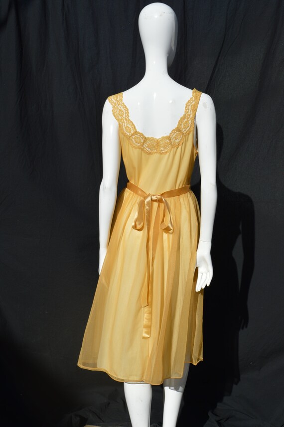 Vintage 60's LINGERIE slip dress undergarment pin up… - Gem