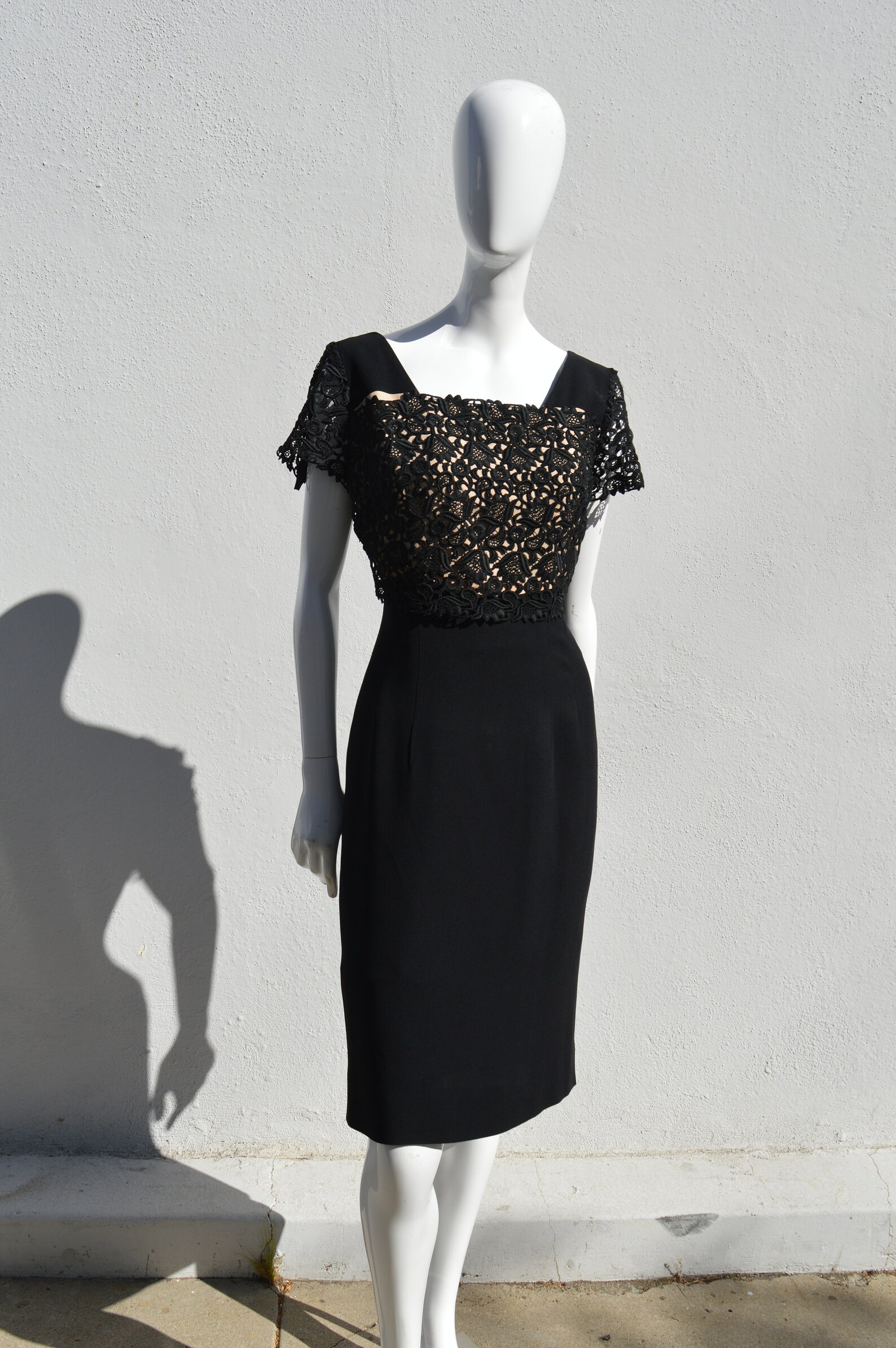 Vintage 50's EDITH FLAGG California exquisite glam dress | Etsy