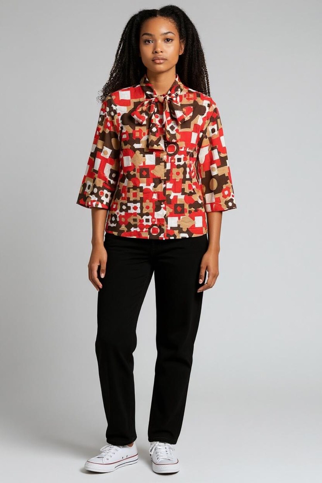 Vintage 70s Contessa MONIQUE by Florence Alper Geometric Abstraction ...