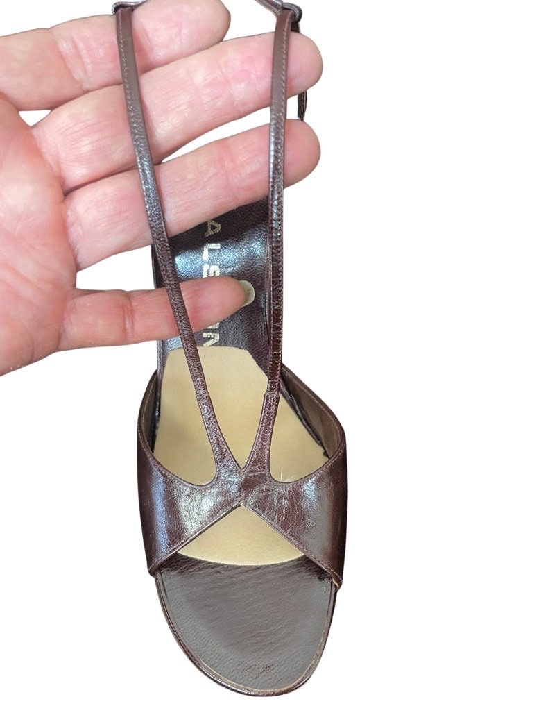 Vintage 70s HALSTON Double Strap Sandals Shoes Size 8 M Disco - Etsy