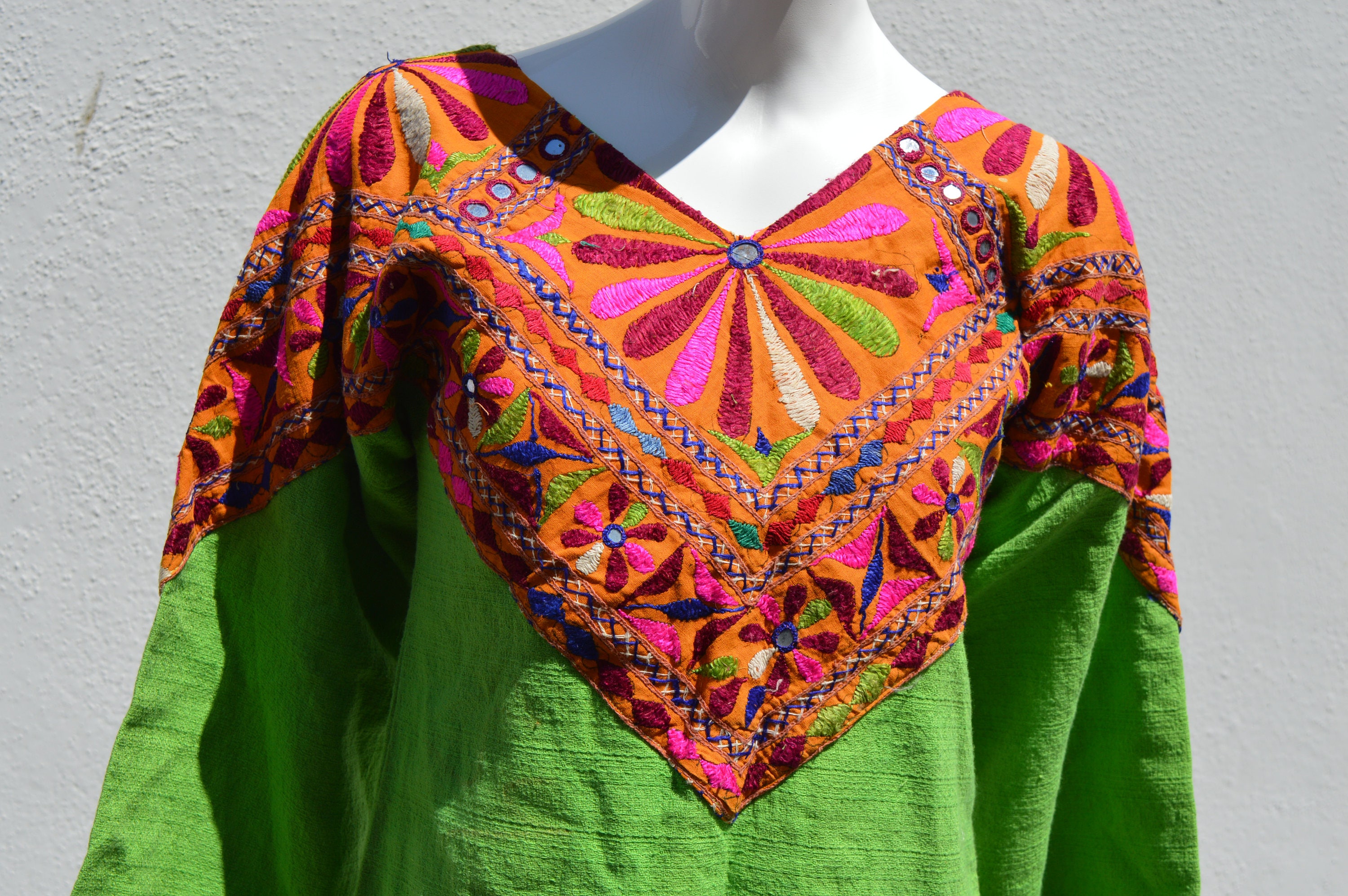 Vintage 70's Hippie Indian Dress RAJ OF INDIA Mini Dress Indian ...