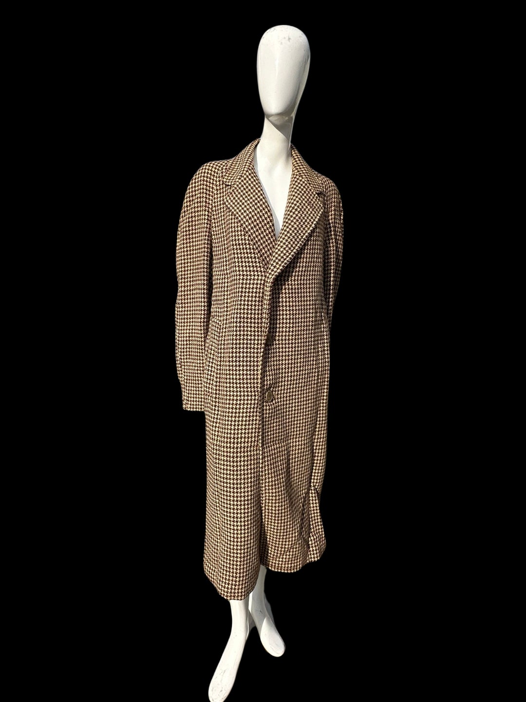 Vintage 30-40s Crofter Hand Woven HARRIS TWEED Coat Overcoat ...