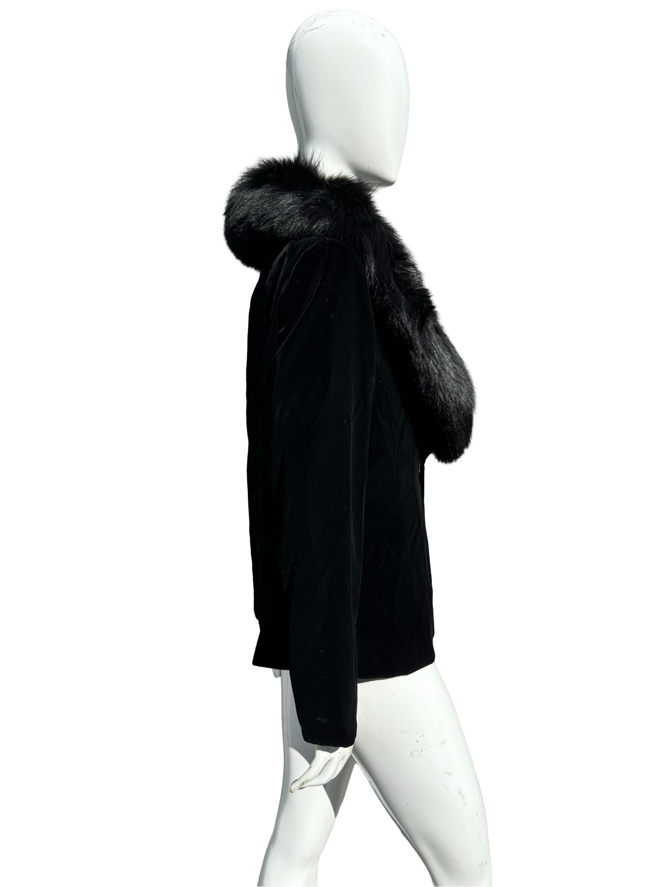 Vintage 60s Adele Simpson Velvet Jacket With Fox Fur Collar Chic ...