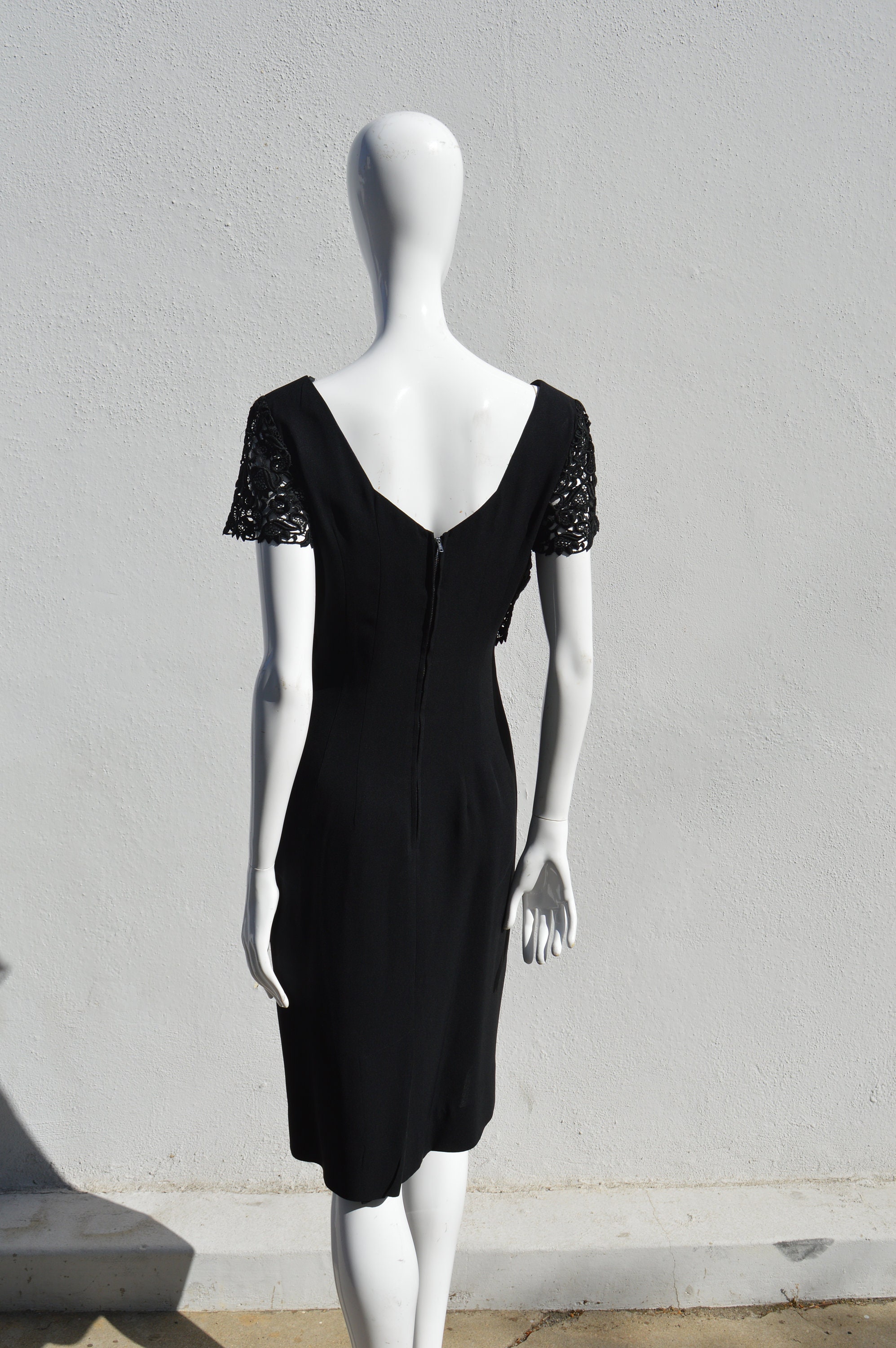 Vintage 50's EDITH FLAGG California exquisite glam dress | Etsy