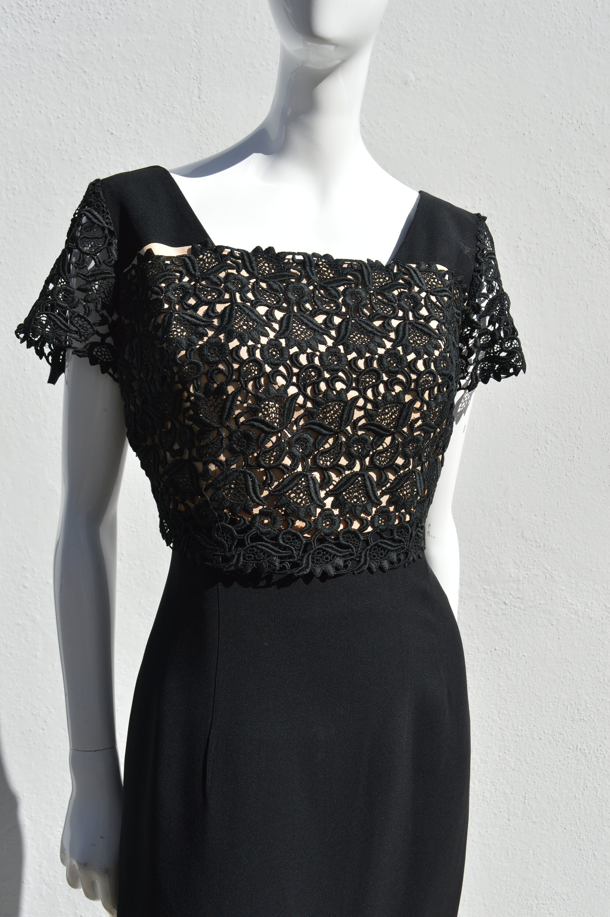 Vintage 50's EDITH FLAGG California exquisite glam dress | Etsy