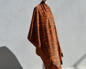 Tiger Print Scarf - Etsy