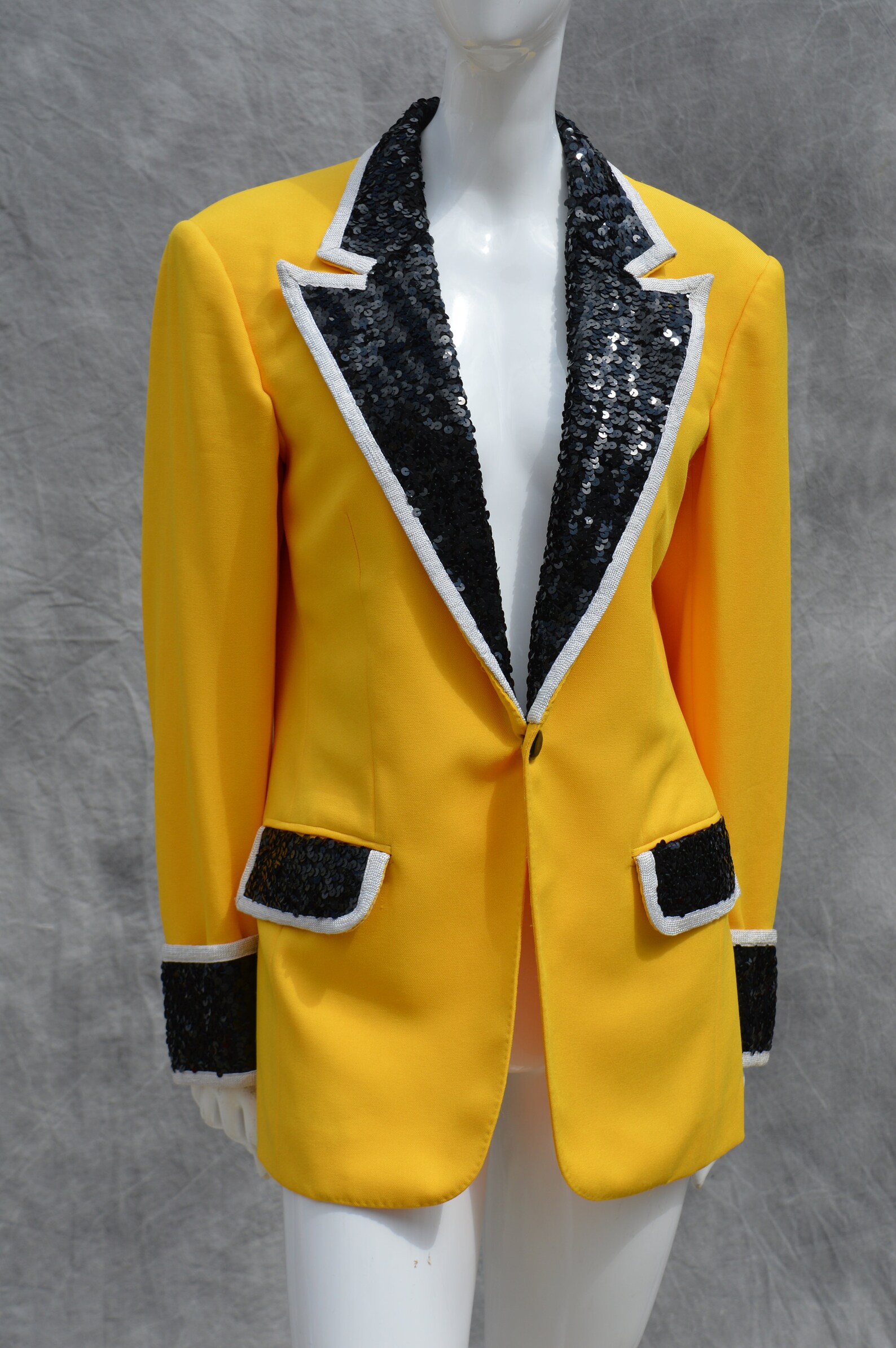 Vintage 70's Hollywood Costume Jacket TUX Jacket Sequin | Etsy