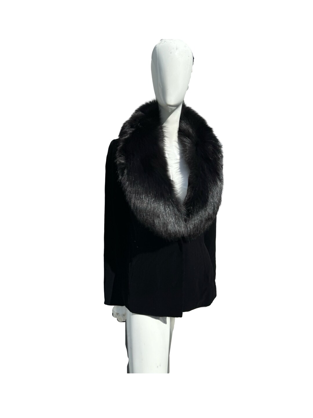 Vintage 60s Adele Simpson Velvet Jacket With Fox Fur Collar Chic ...