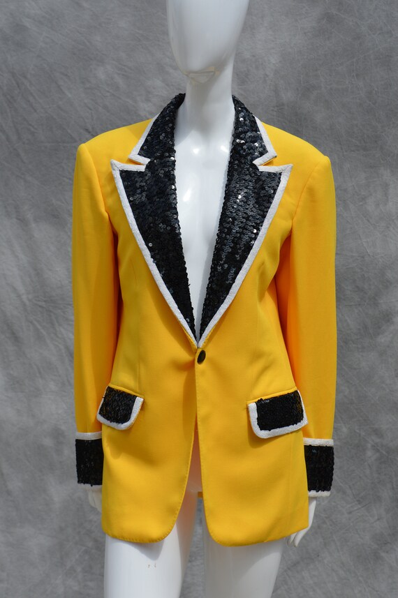 Vintage 70's Hollywood Costume Jacket TUX Jacket Sequin | Etsy