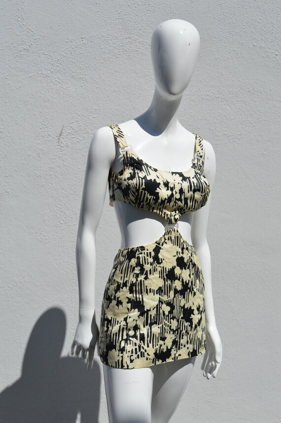 Vintage 70's poolside bathing suit MOD extra small sw… - Gem