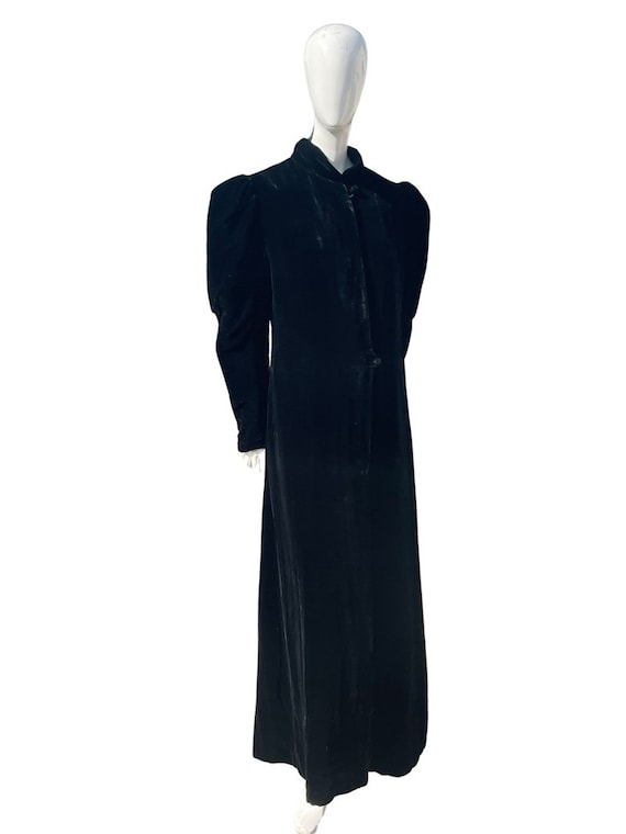 Vintage 20's opera coat silk velvet long coat with pu… - Gem