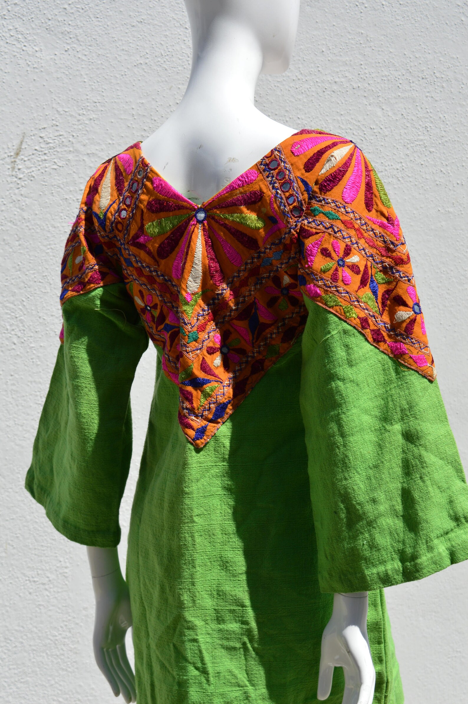 Vintage 70's Hippie Indian Dress RAJ OF INDIA Mini Dress - Etsy