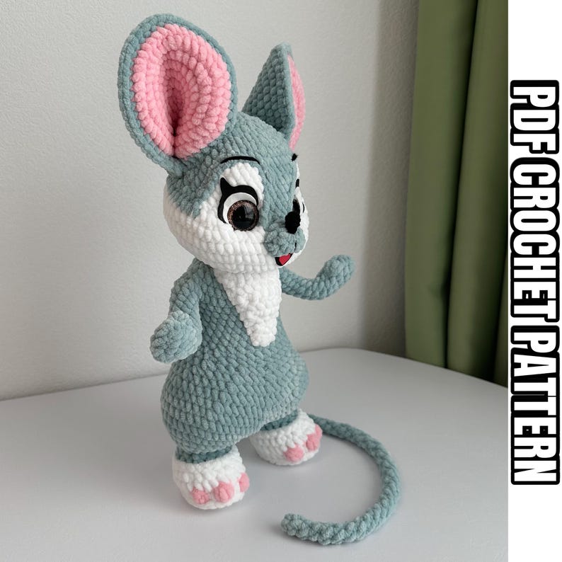 Crochet Mouse Pattern / Amigurumi Pattern PDF / English Crochet Mouse ...