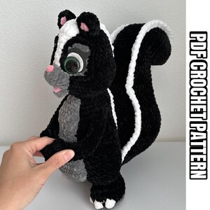 Crochet Skunk Pattern / Amigurumi Pattern PDF / English Crochet Skunk ...