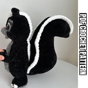 Crochet Skunk Pattern / Amigurumi Pattern PDF / English Crochet Skunk ...