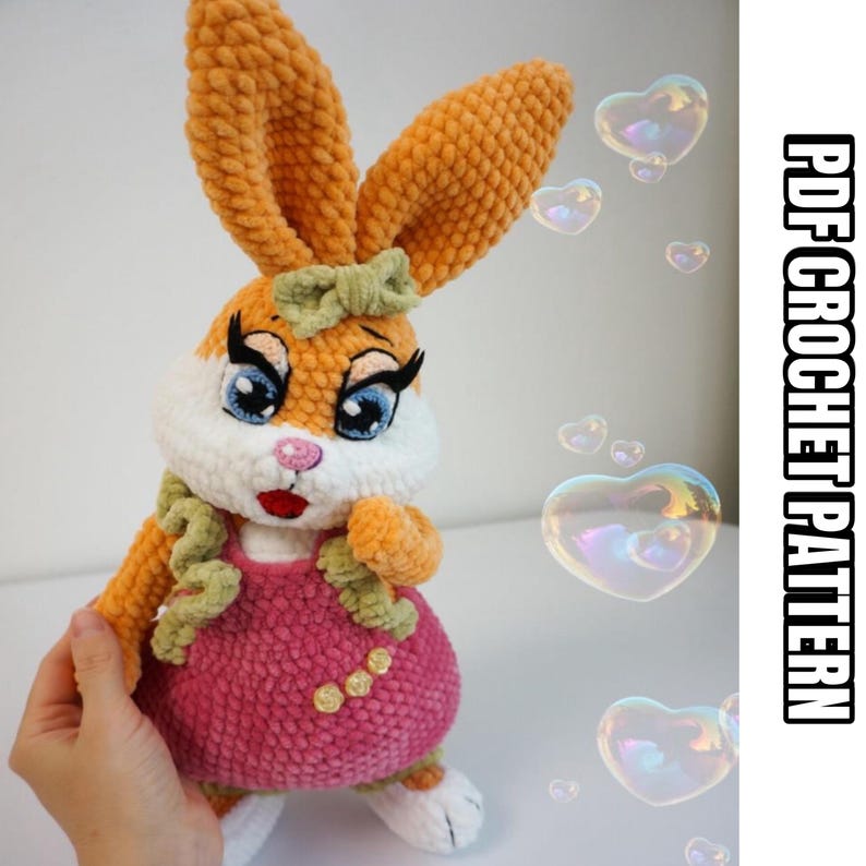 Crochet Hare Pattern / Amigurumi Pattern PDF / English Crochet Hare ...