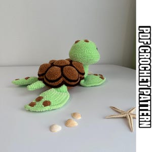 Crochet Turtle Pattern / Amigurumi Pattern PDF / English Crochet Turtle ...